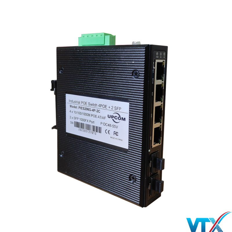 Switch công nghiệp POE Upcom PIES206G-4P-2C - Công ty cổ phần viễn ...