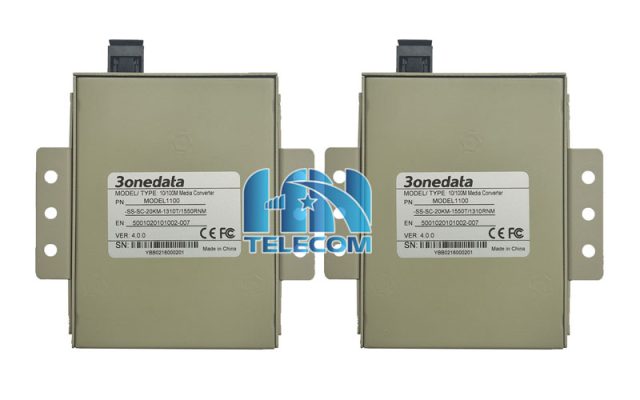 Bộ chuyển đổi quang điện 3Onedata Model 1100-SS-SC-20Km 100M
