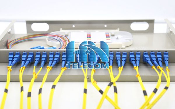 Hộp phối quang ODF 12FO lắp rack Full phụ kiện