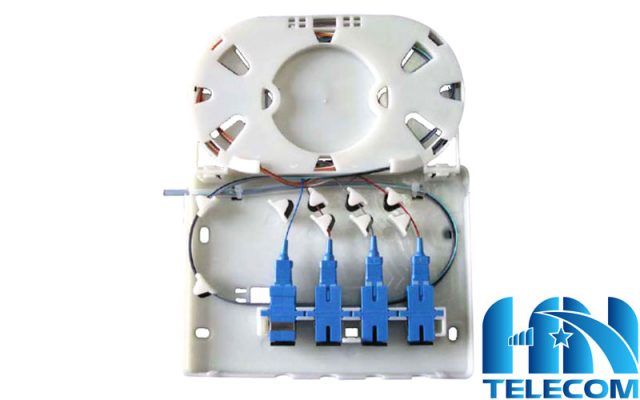 Hộp phối quang ODF 4Fo nhựa treo tường | Viễn Thông VTHN