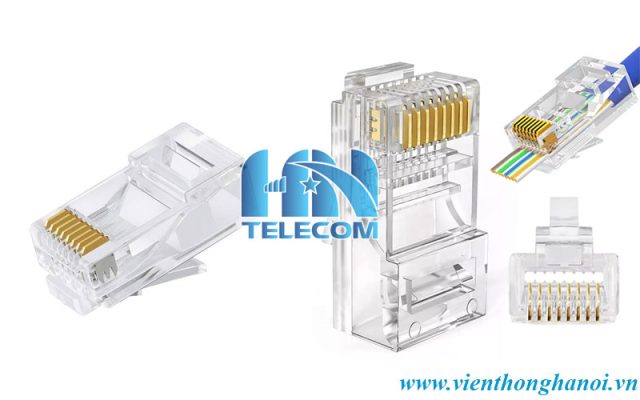 Hạt mạng Cat6 RJ45 Commscope - Mã: 6-2111989-3 | Hộp 100 Hạt