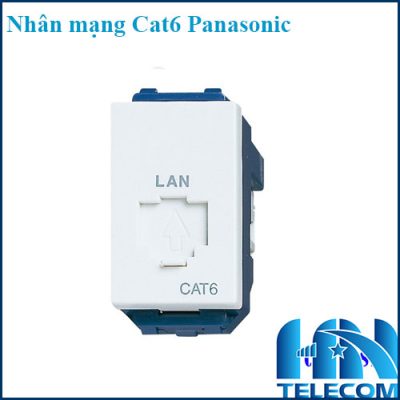 Nhân mạng Cat6 RJ45 Panasonic âm tường | Viễn Thông VTHN