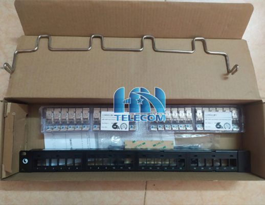 Patch Panel Cat6A 24 Port chống nhiễu Commscope P/N: 760162800