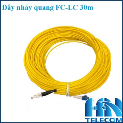 Dây nhảy quang FC-LC 30m Simplex Singlemode | Giá rẻ