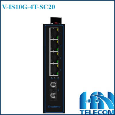 Industrial Switch Scodeno V-IS10G-4T-SC20 4 Port 1000Mbps