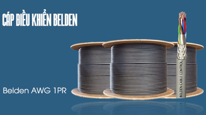 Cáp điều khiển Belden 8760 1 Pair 18 AWG | Viễn Thông VTHN