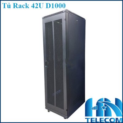 Tủ Rack 42U D1000 chất lượng cao | Viễn Thông VTHN