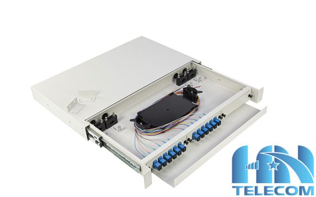 Hộp phối quang ODF 12Fo khay trượt gắn rack